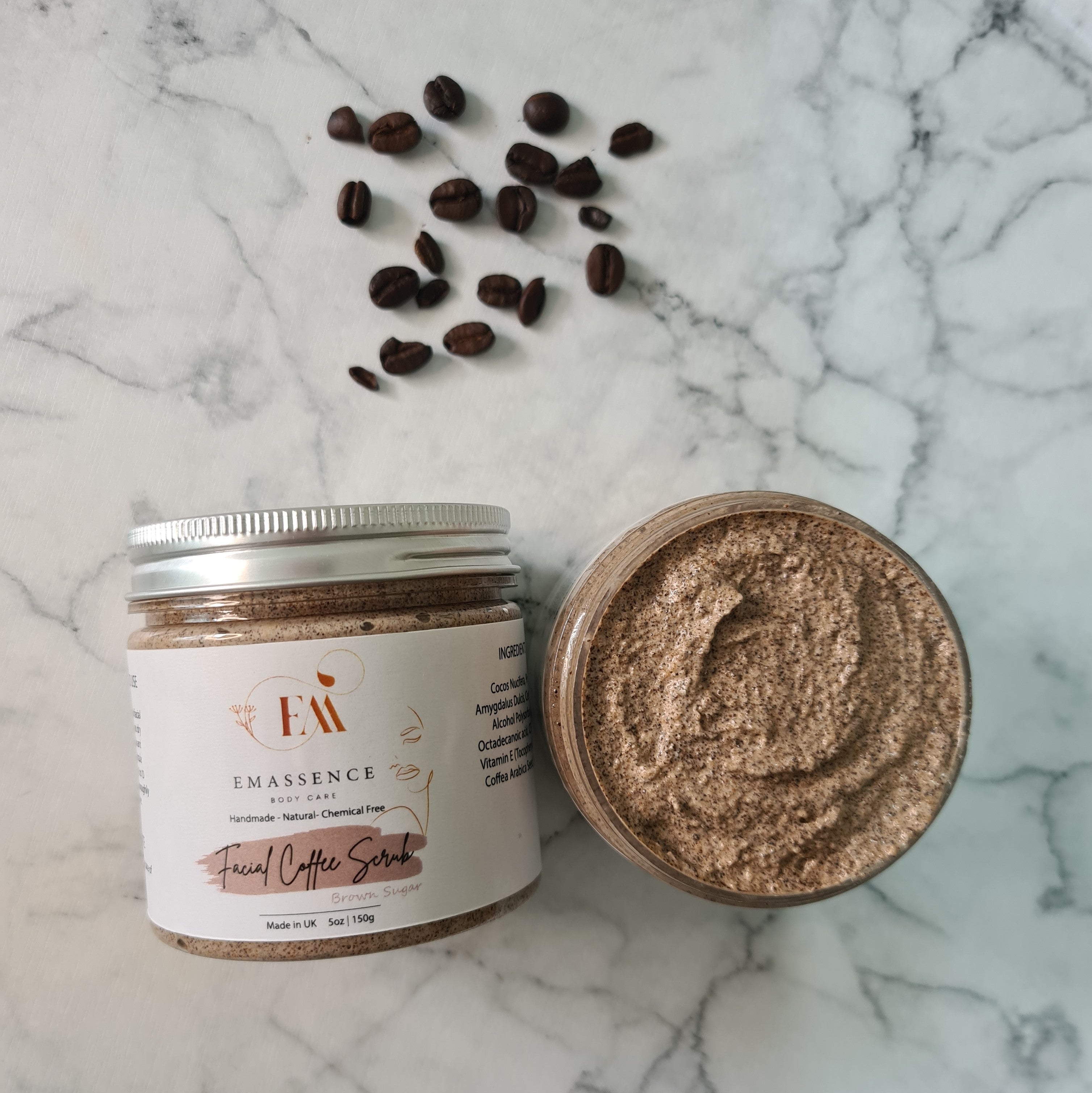 Buy Natural Coffee Exfoliating Facial Scrub – Emassence